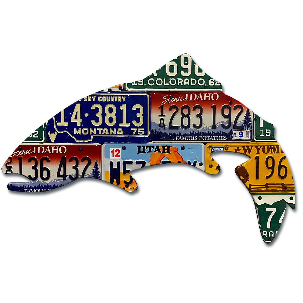 Cody's Fish License Plate Creations - Trout – The Fly Shop